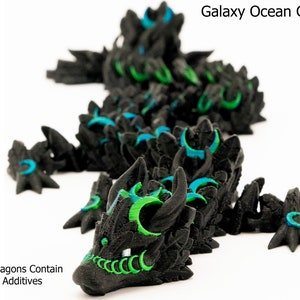 Lunar Dragon | Articulating Flexible 3D Printed Fidget - Etsy