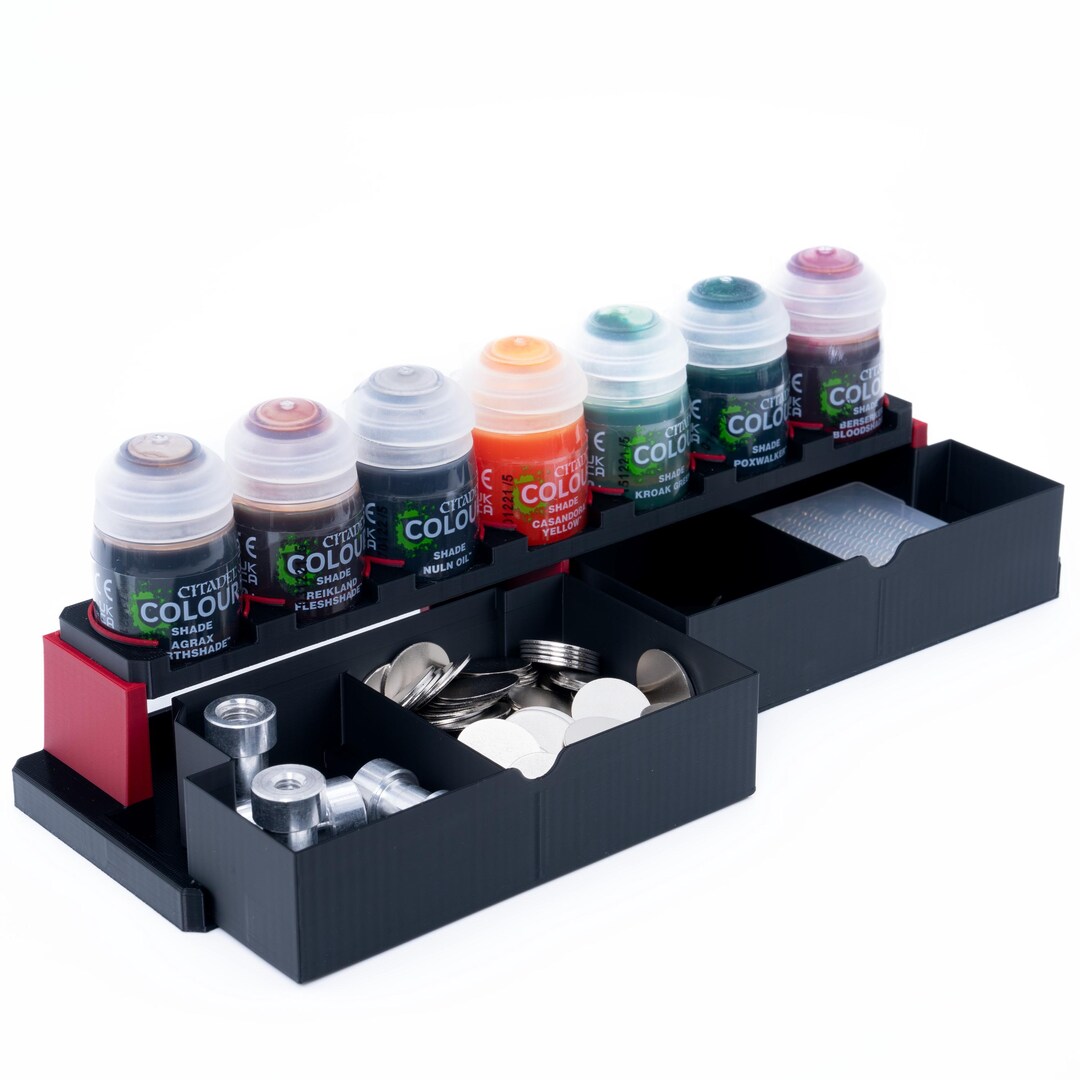 Modular Paint & Open Drawer Hobby Paint Rack - Usable for Hobby Paints ...