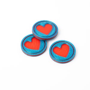 Premium Heart Tokens - Set of 40 | Board Game Tokens | Generic Health ...
