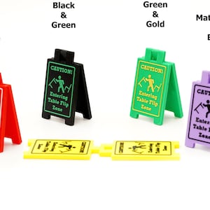 Caution! Desk Flip Zone - Novelty Desk Sign | Novelty Gag Gift - Etsy