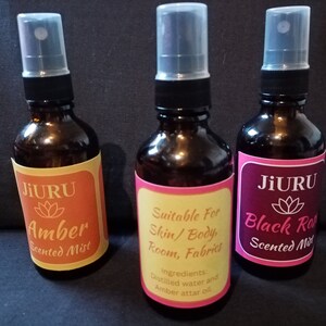 Amber Room Spray - 50ml Glass Bottle | Natural Aromatherapy Mist ...