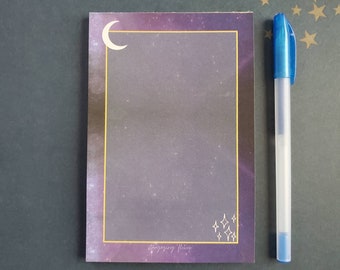 Moon Notepad - Etsy