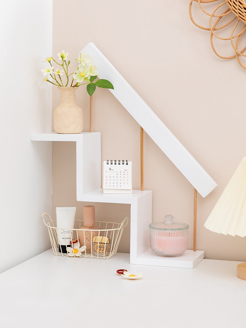 Creative Wall Shelf Small Display Stand Solid Wood Desktop - Etsy