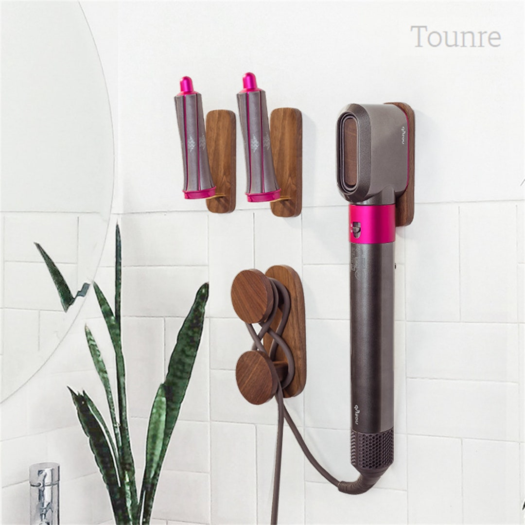 Walnut Curling Stick Storage Bracket Curling Stick Wall - Etsy