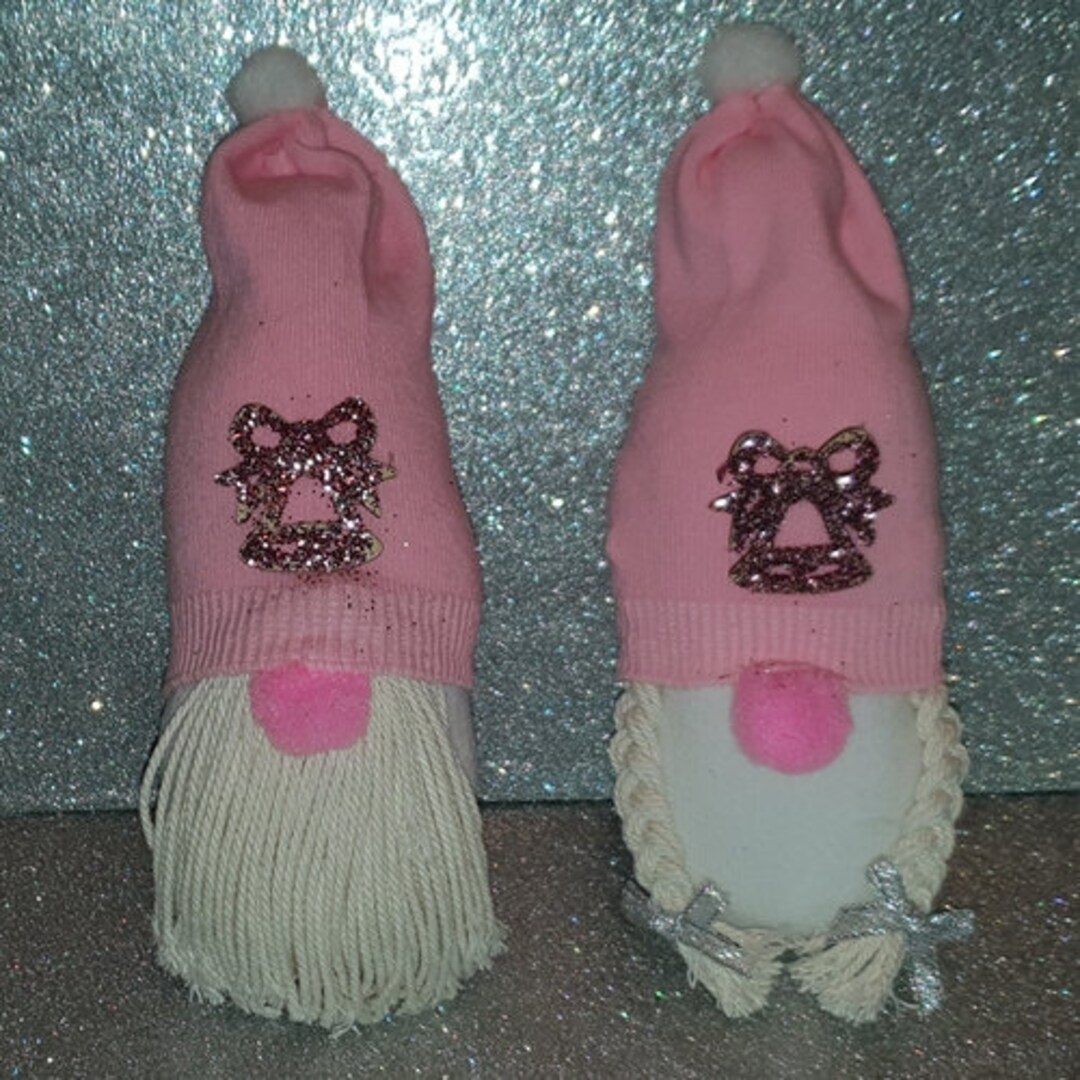 Handmade Mr & Mrs Sock Gonks in Pink - Etsy