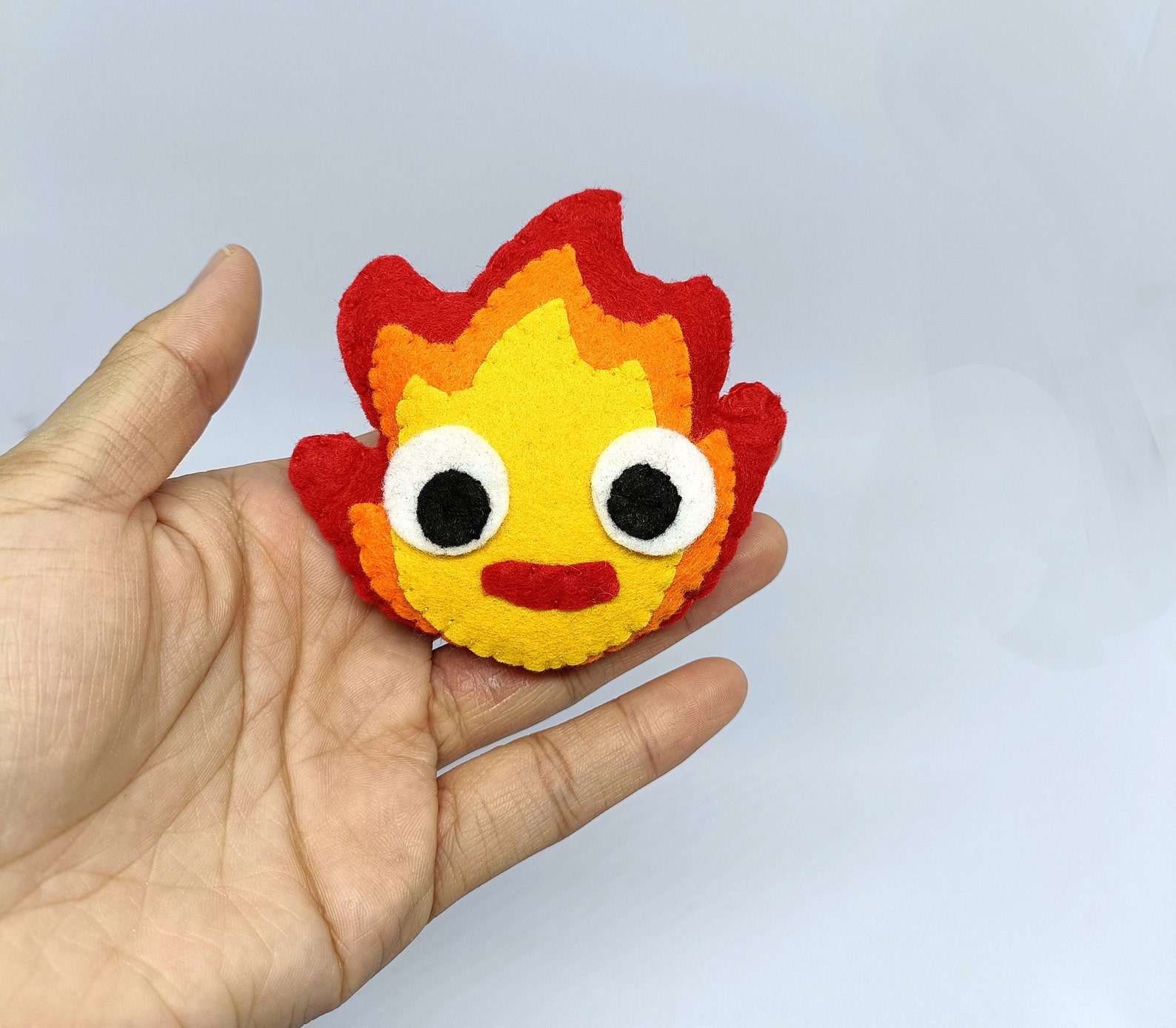 PDF Pattern Calcifer H'smc Anime SG Handmade Felt Doll SVG Sewing ...