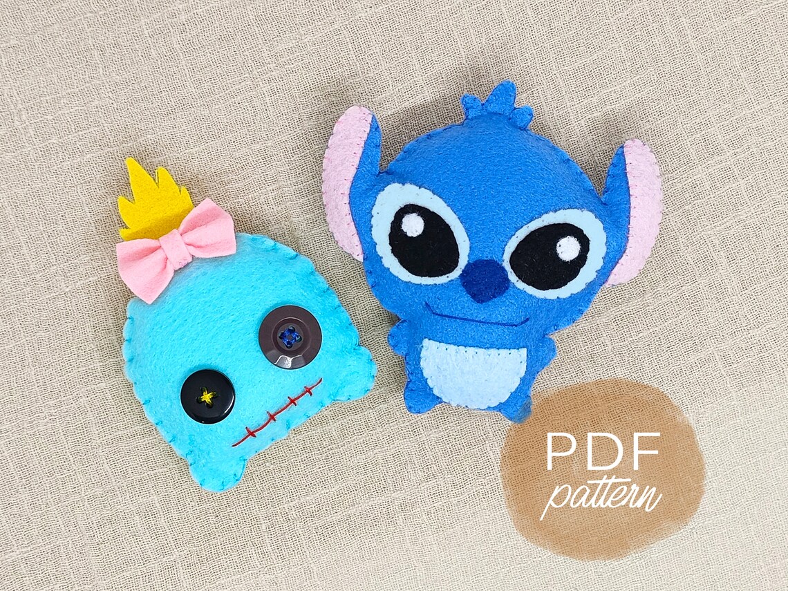 PDF Pattern Cartoon Anime Bundle Handmade Felt Doll SVG Sewing Pattern ...