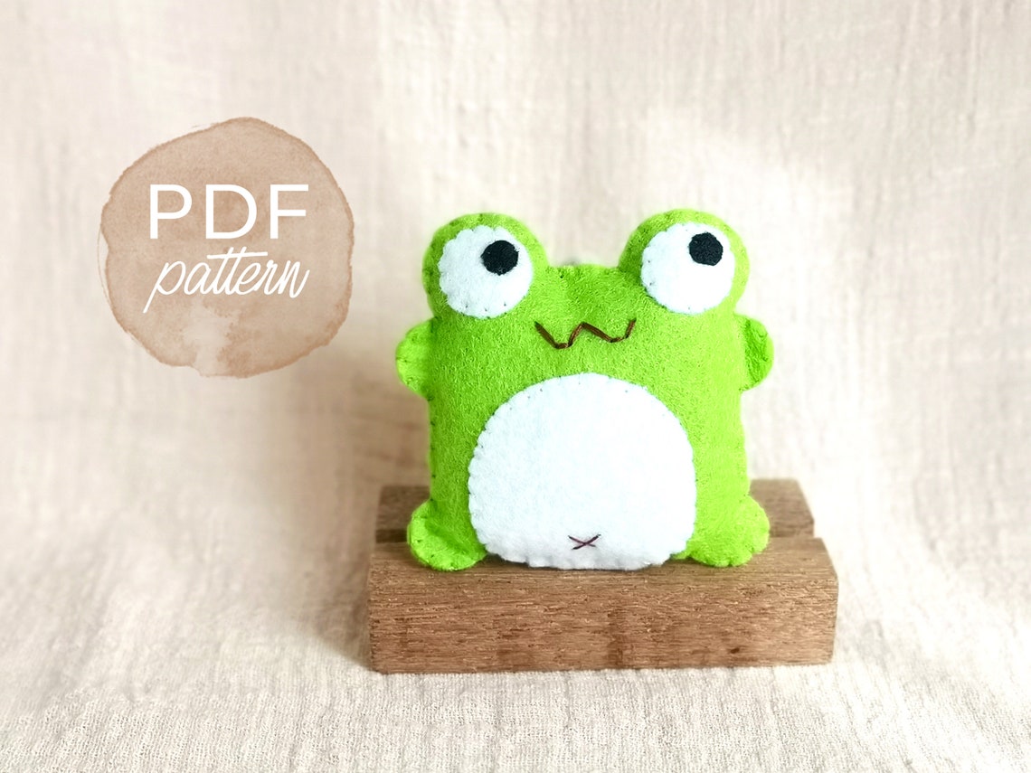 PDF Pattern Little Froggie Handmade Felt Doll SVG Sewing Pattern ...