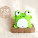 PDF Pattern Little Froggie Handmade Felt Doll SVG Sewing Pattern ...