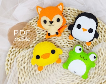 PDF Pattern Cartoon Anime Bundle Handmade Felt Doll SVG Sewing Pattern ...
