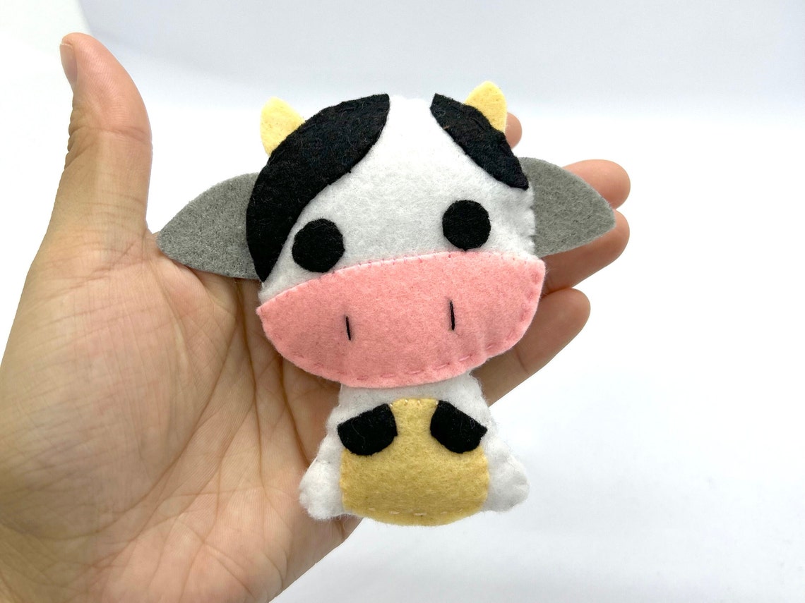 PDF Pattern Little Cowwie Handmade Felt Doll SVG Sewing Pattern Digital ...