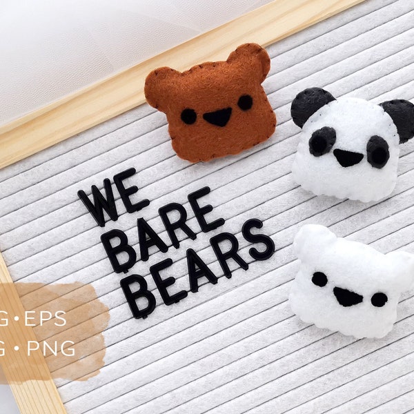 We Bare Bears Svg - Etsy