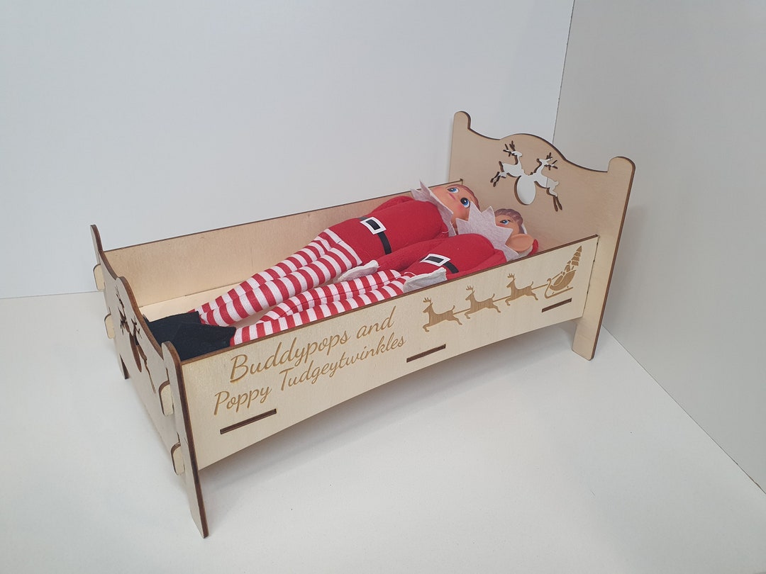 Personalised Elf Bed Double Bed Made From 3MM Birch Plywood Easy Slot ...