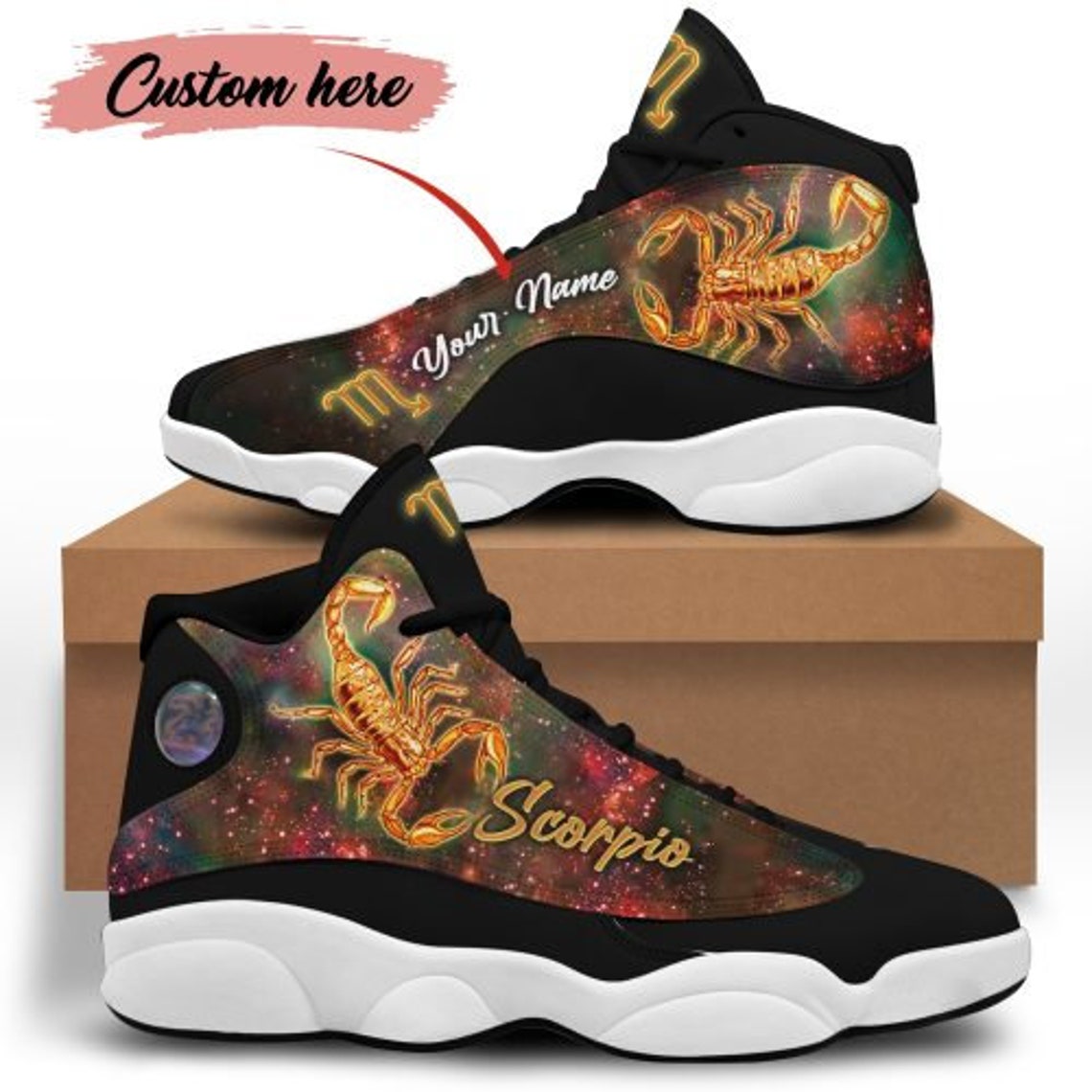 Scorpio Sign Design Shoes Scorpio Zodiac Custom Sneakers Men - Etsy