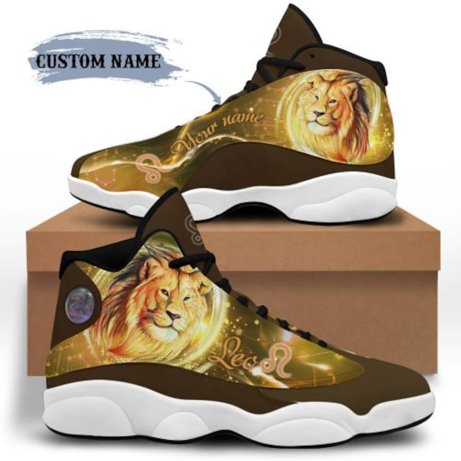 Leo Zodiac Sign, Custom Sneakers, Men Shoes, Women Shoes, Personalized ...