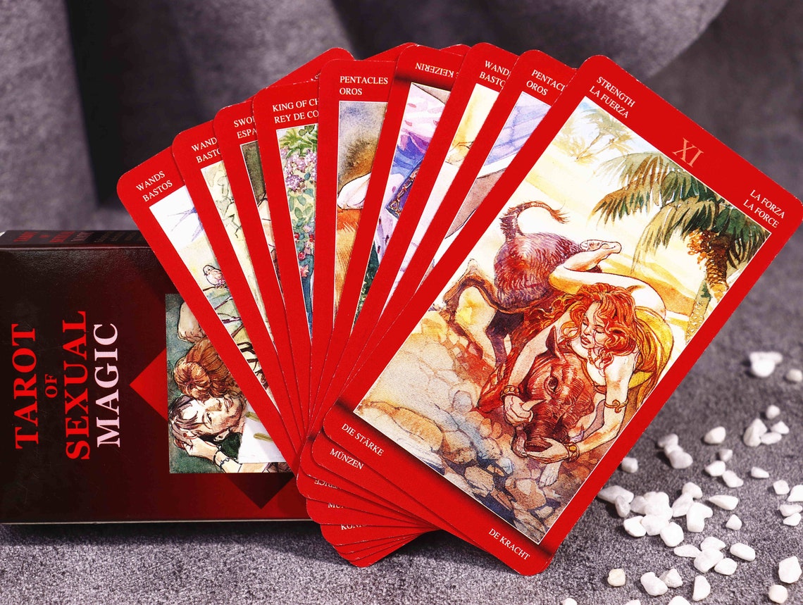 Unique Sexual Magic Tarot Deck 78 Cards Full Sex Magic Tarot Etsy