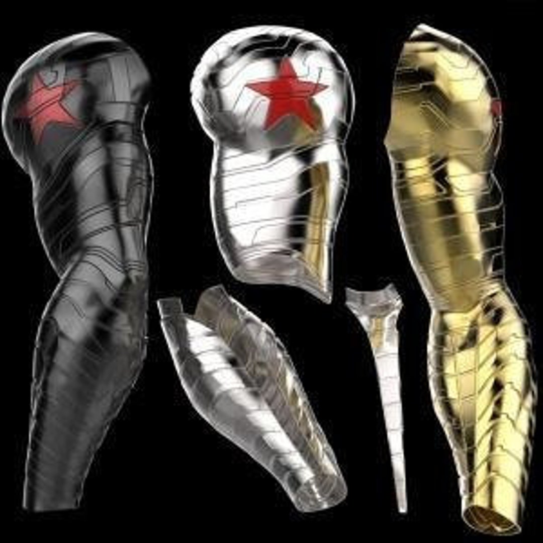 Winter Soldier Bucky Arm 3D Print STL Arm Cosplay & - Etsy