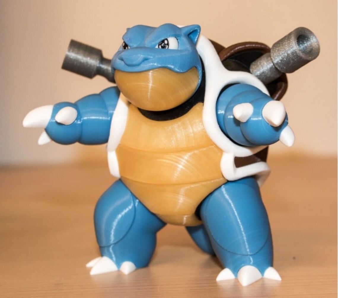 Blastoise 3D Printed Figure Pokemon Blastoise STL File Water - Etsy