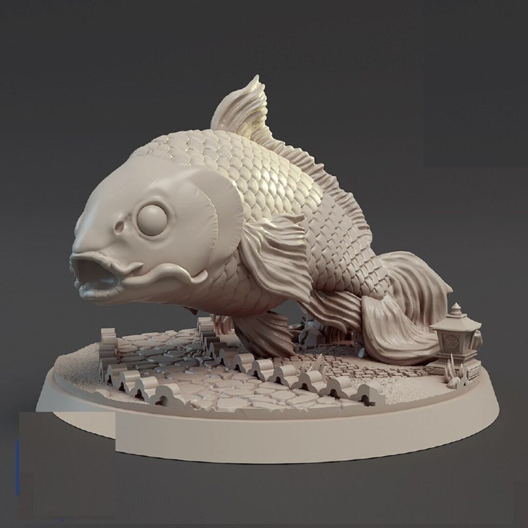 Exquisite Koi Fish STL File for 3D Printing Koi Fish Model - Etsy