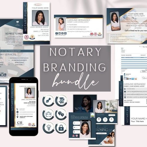 Notary Business Cards Loan Signing Agent Card Notary Signing - Etsy