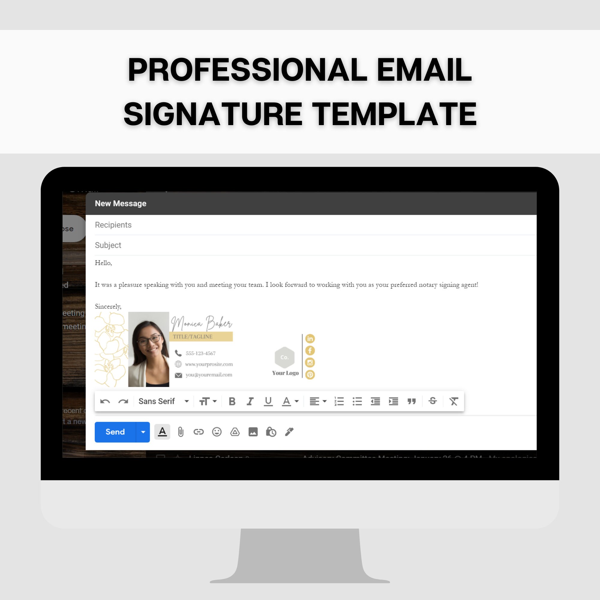 Yellow Email Signatures For Gmail Notary Public Etsy yellow-email-signatures-for-gmail-notary-public-etsy