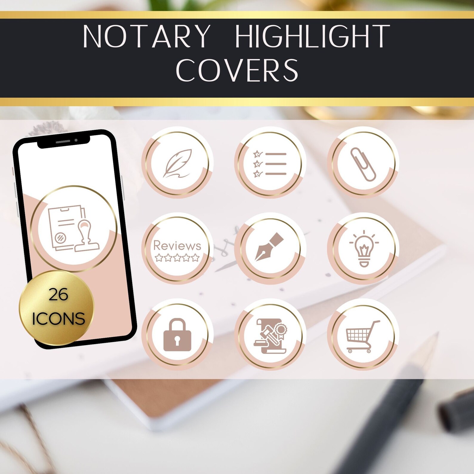 Notary Social Media Post Bundle Notary Instagram Templates - Etsy