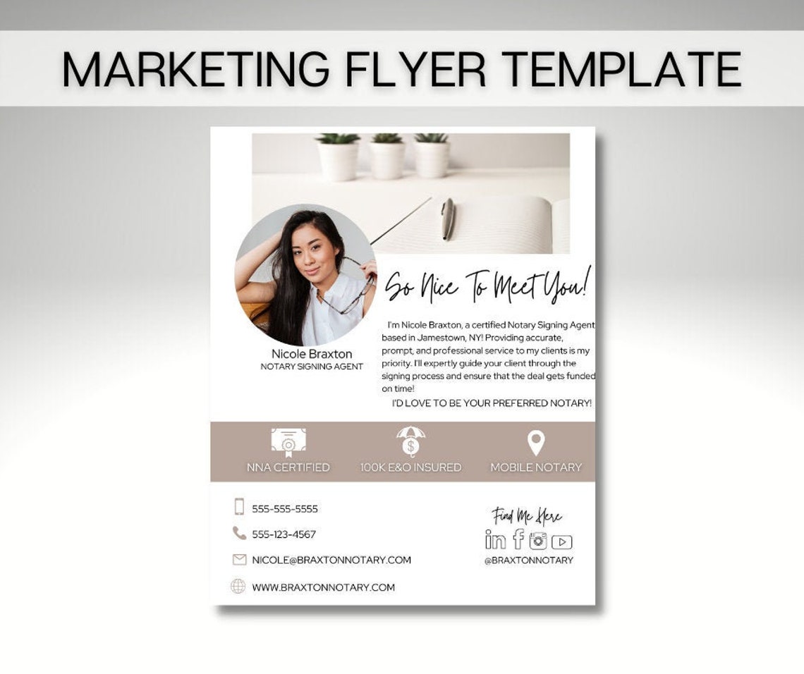 Notary Flyer Template Printable Word Searches
