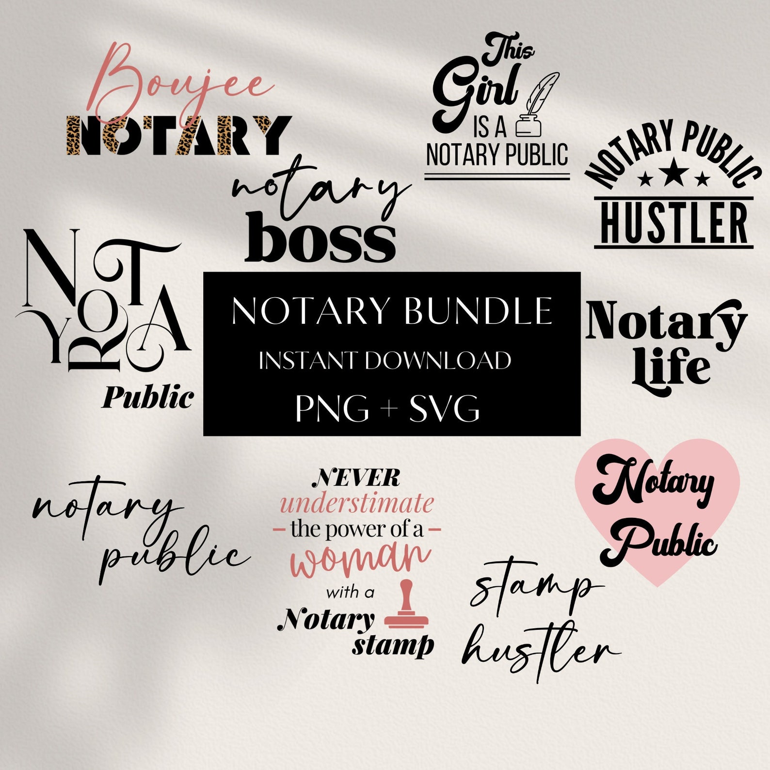Cute Notary Bundle PNG, Notary Png Bundle, Notary Marketing Clip Art ...