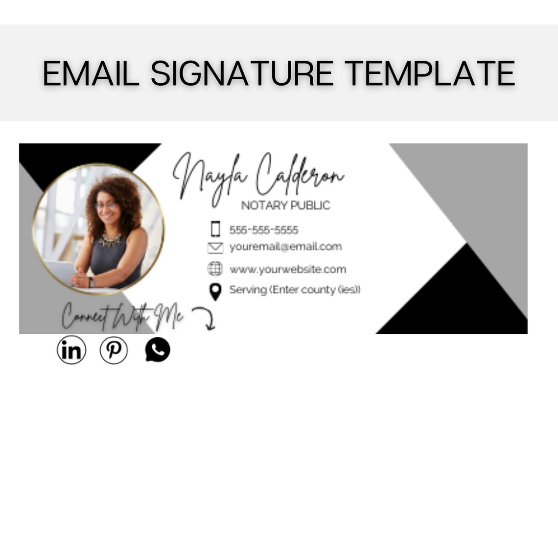 Classy Email Signatures for Notary Public Notary Marketing | Etsy