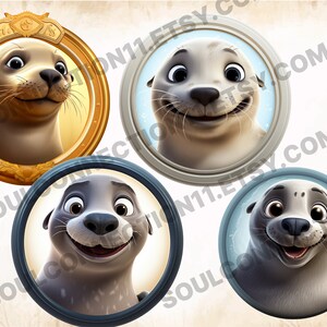 Cute Polar Animals PNG Clipart Bundle, Penguin Clipart, White Bear ...