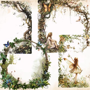 Fairy Forest Frames PNG Clipart, Fantasy Frame Image, Enchanted Forest ...