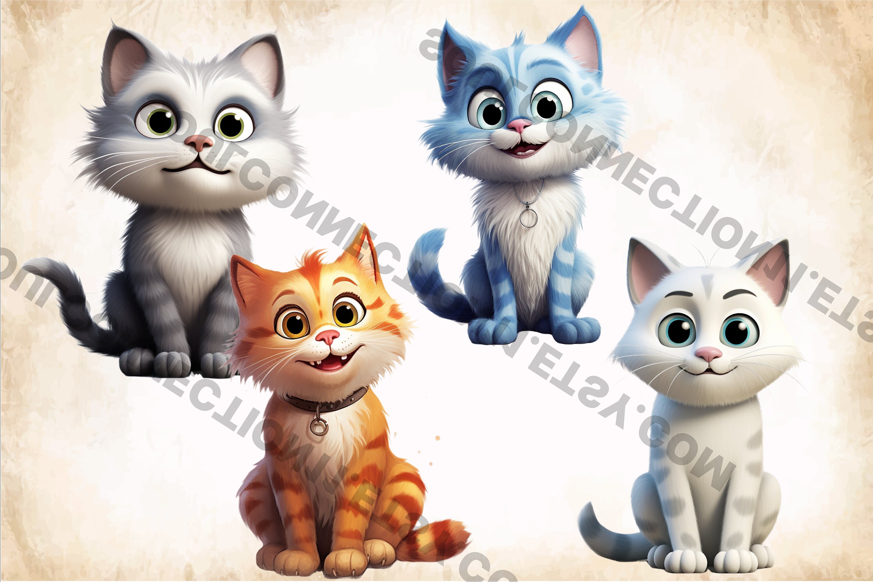 Pets PNG Clipart Dogs Images Bundle Cats Clipart - Etsy