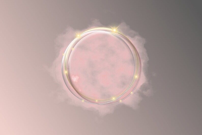 Gold Ring Circle Logo Background PNG Logo Frame Metallic - Etsy