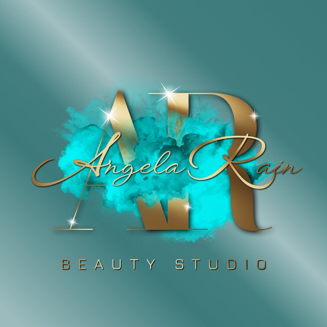 Beauty Logo, Gold Logo, Turquoise Logo, Boutique Logo, Brow Logo ...
