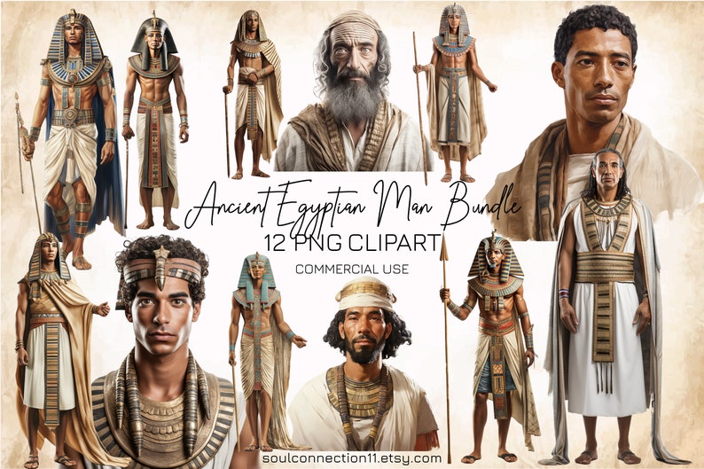 Ancient Egyptian Man PNG Clipart Egyptian Pharaoh Historical - Etsy