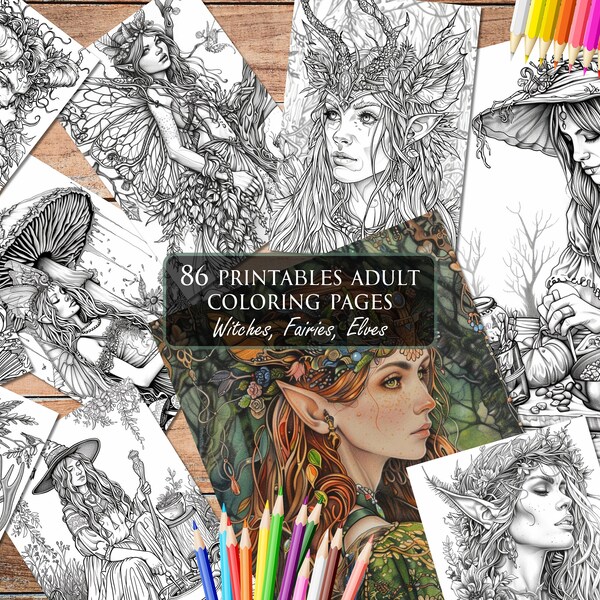 Pagan Coloring Page - Etsy