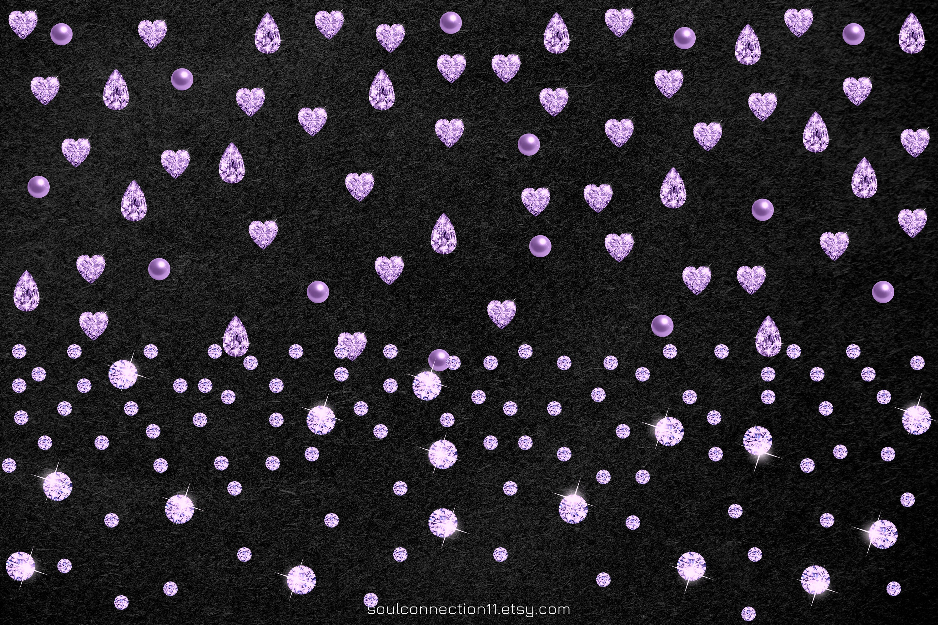 Diamond Clipart Diamond Confetti Overlays PNG Diamonds - Etsy