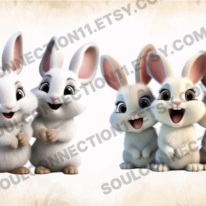 Rabbit Family PNG Clipart Bundle, Rabbit House, Rabbit Baby, Peter ...