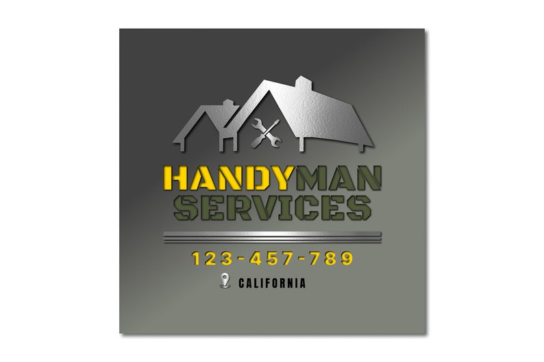Handyman Services Logo, Premade Construction Logo (digital Files) - Etsy