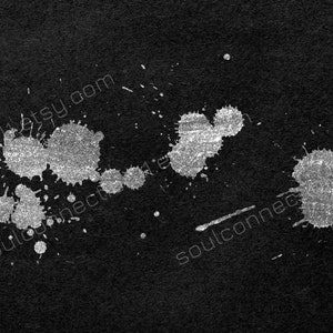 Silver Splatters Clipart, Silver Ink Splash PNG, Glitter Silver ...