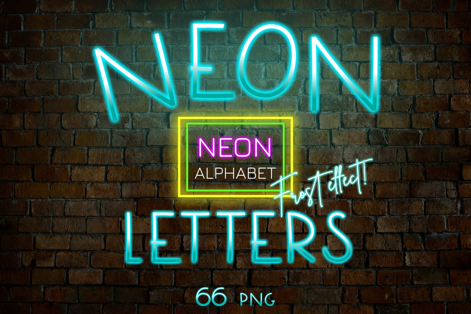 Ice Cold NEON Alphabet PNG Blue Neon Letters and Numbers - Etsy