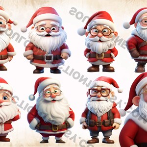 XXL Christmas PNG Clipart, Christmas Images Bundle, Santa, Deer ...