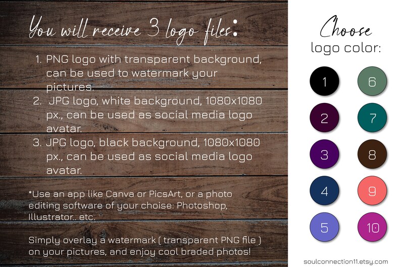 Leopard Premade Logo PNG Watermark Logo Watercolor Beauty - Etsy