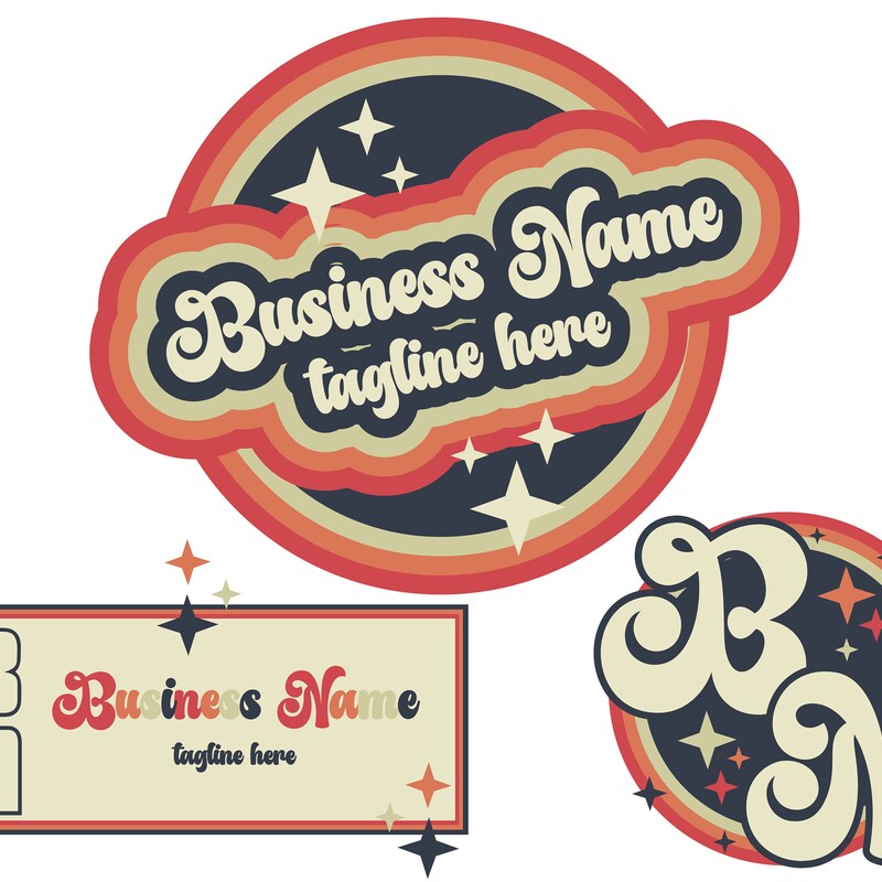 Retro Logo Design - Etsy