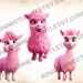 Cute Pink Llama PNG Clipart, Fantasy Llama Images Bundle, Animal ...