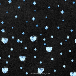 Diamond Clipart, Diamond Confetti Overlays, PNG Diamonds, Glitter ...