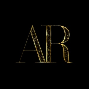 Azure Blue Logo, Premade Logo Design, Gold Logo, Beauty Logo, Glitter ...