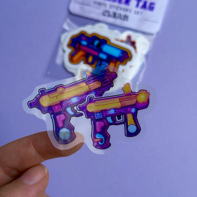 Laser Tag Vinyl Sticker Set: Neon Party Favors - Etsy