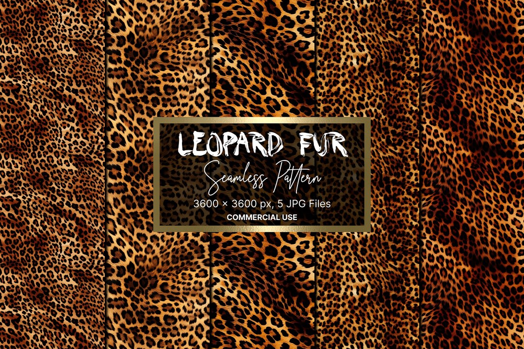 Real Leopard Fur Seamless Pattern, Leopard Patterns Bundle, Leopard ...