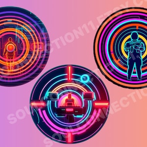 Laser Tag PNG Clipart, Neon Gun Png, Neon Target Png, Birthday Party ...